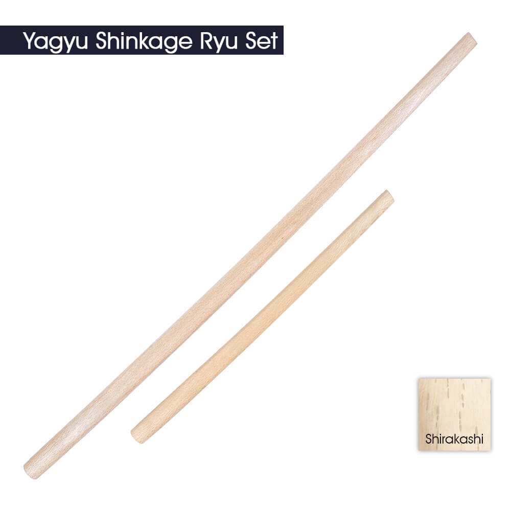 Yagyu Shinkage Ryu Daisho - Bokken & Shoto Set - Made in Japan